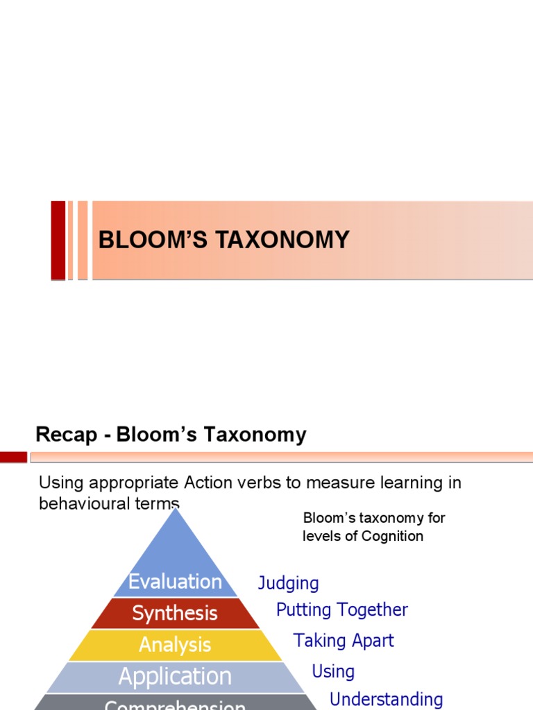 Blooms Taxonomy | PDF | Multiple Choice | Test (Assessment)