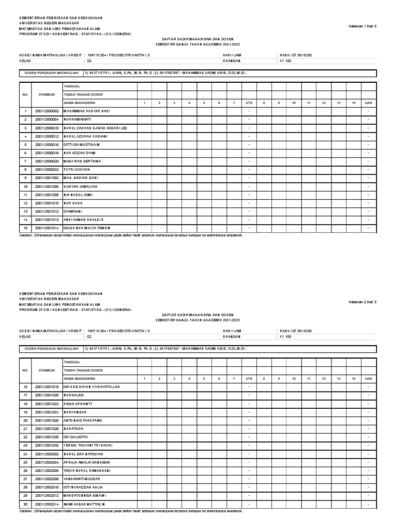 SMT3 Kelas 02 Proses Stokastik | PDF