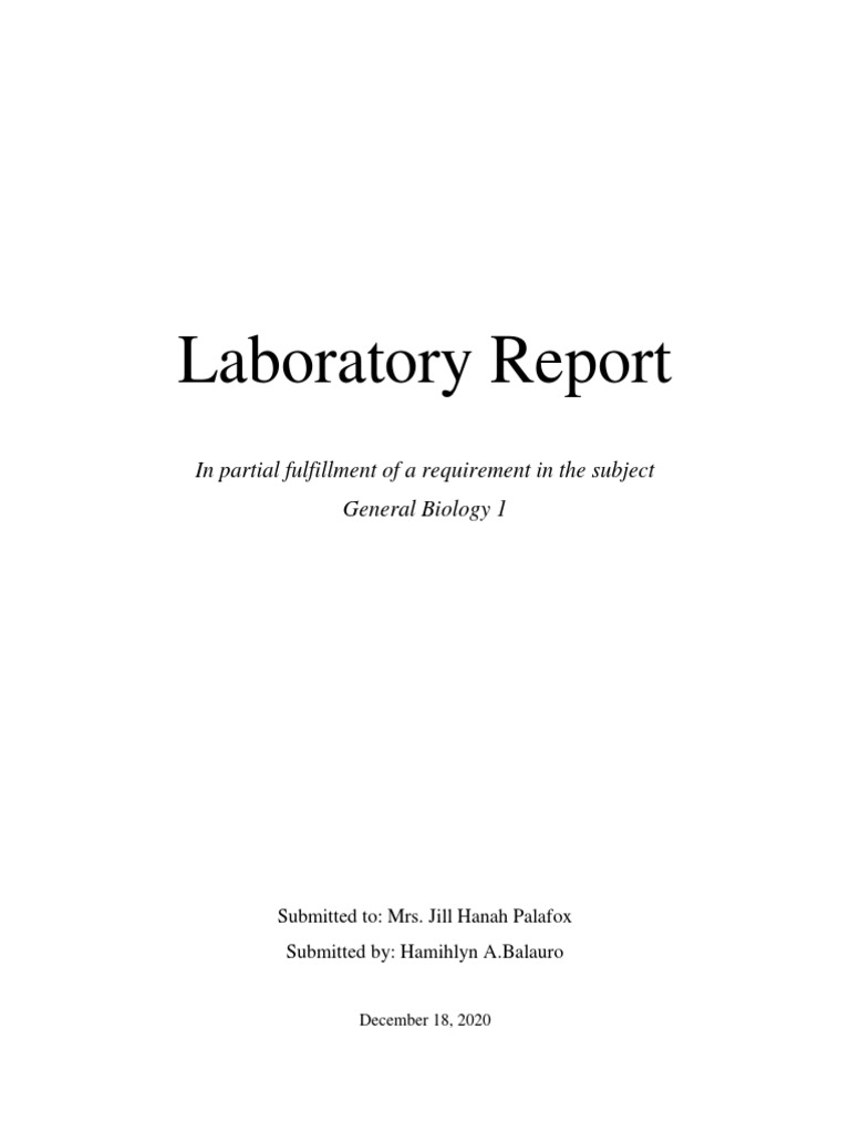 Laboratory Report | PDF | Vinegar | Fermentation