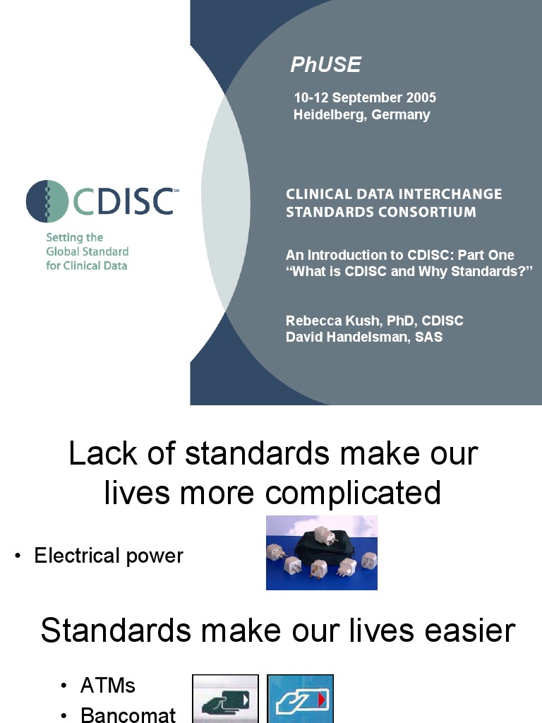 CDISC Standards Introduction | PDF | Phases Of Clinical Research | Clinical Trial