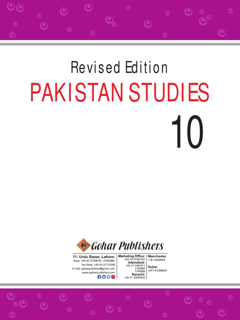 Final PTB Pakistan Studies 10 EM Prepress 08-02-2020 - 0 | PDF | Nawaz ...