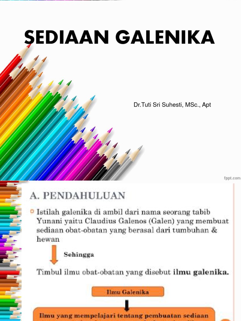 Pembuatan Sediaan Galenika Obat | PDF | Memasak, Makanan, & Anggur