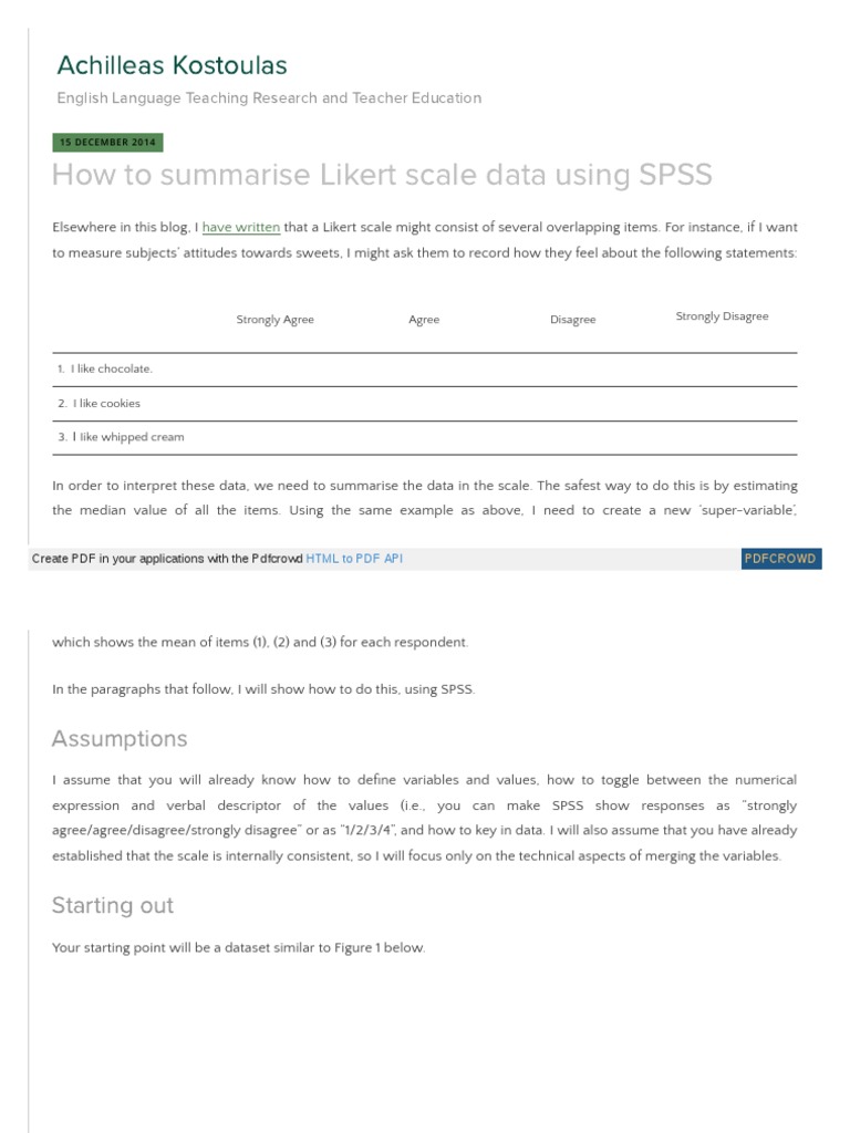 Likert Scale, Horizontal Compute New Variable | PDF | Likert Scale | Median