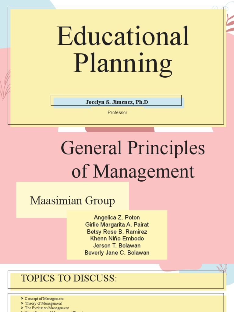 General Principles of Management | PDF | Motivational | Motivation