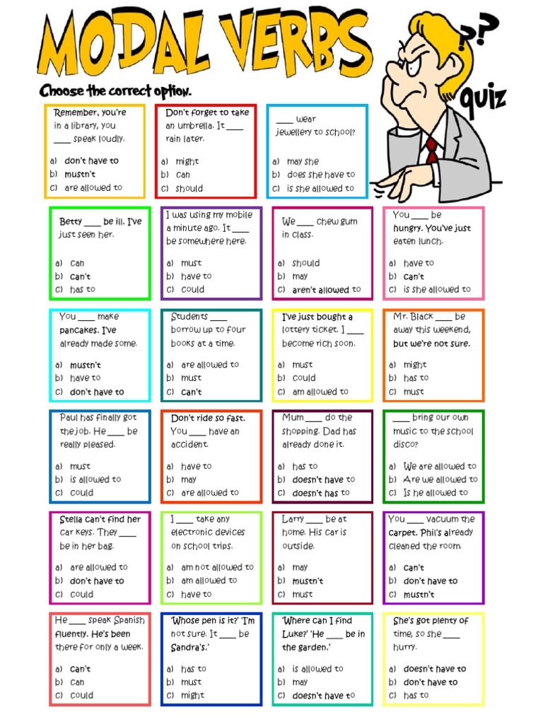 Review Modal Verbs PDF | PDF