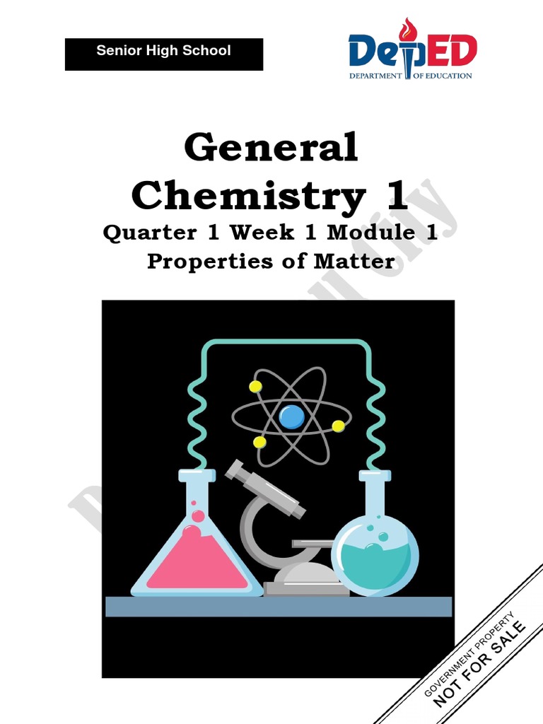 Gen Chem 1 Module 1 2nd Edition 2021 | PDF | Filtration | Mixture