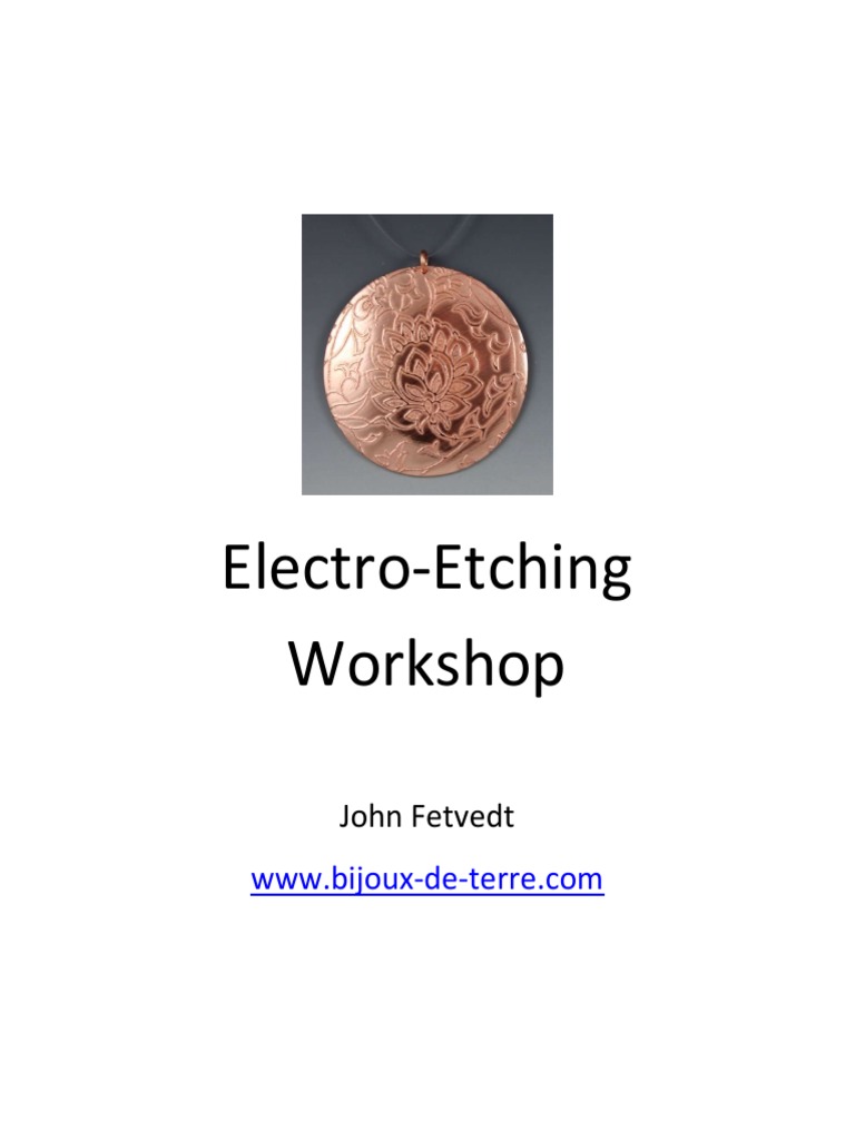 Handout - Electro-Etching Workshop | PDF | Cathode | Anode