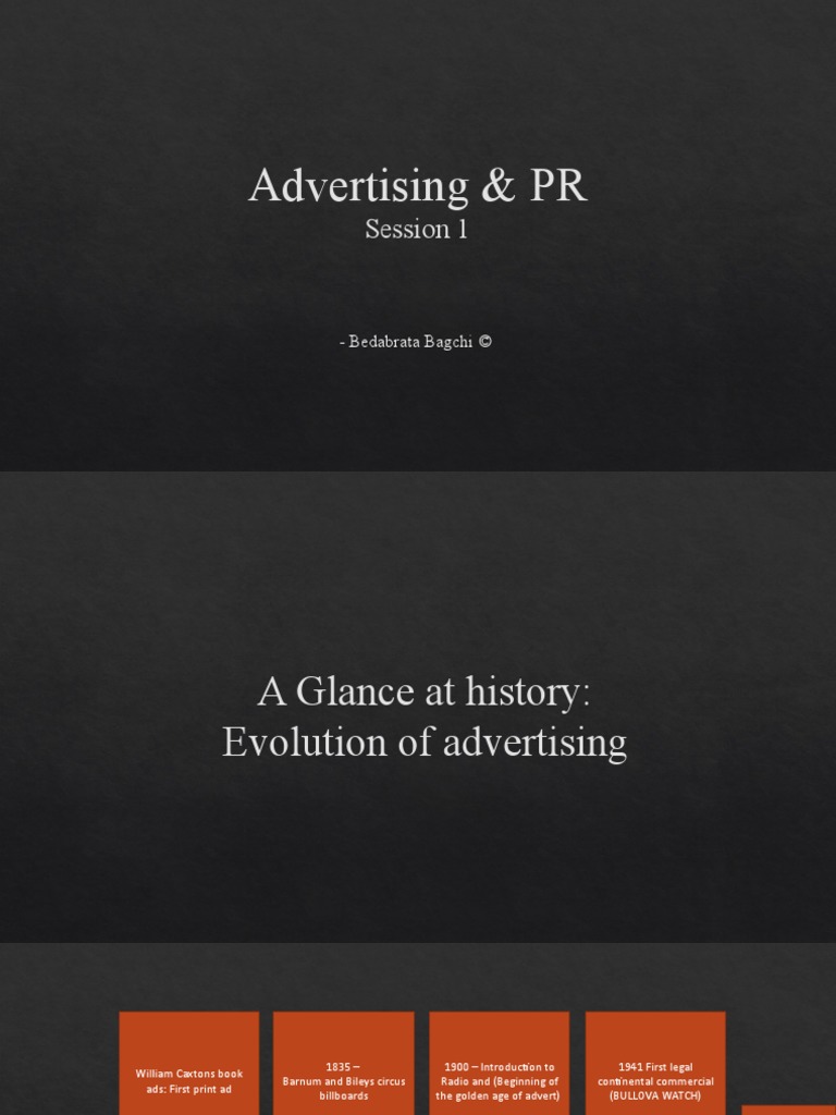 Evolution of Advertising - Final PPT - 21 | PDF | Advertising | Reputation