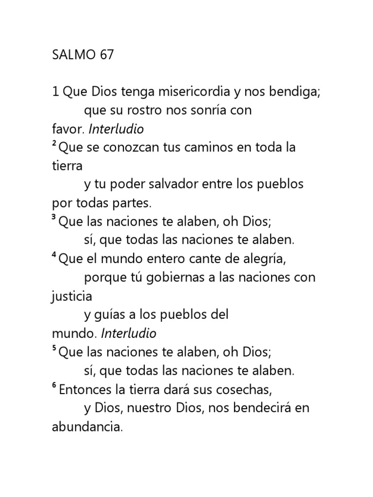 Salmo 67 | PDF