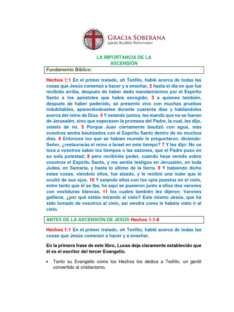 La Importancia de La Ascensión | PDF | Ascension de jesus | Jesús