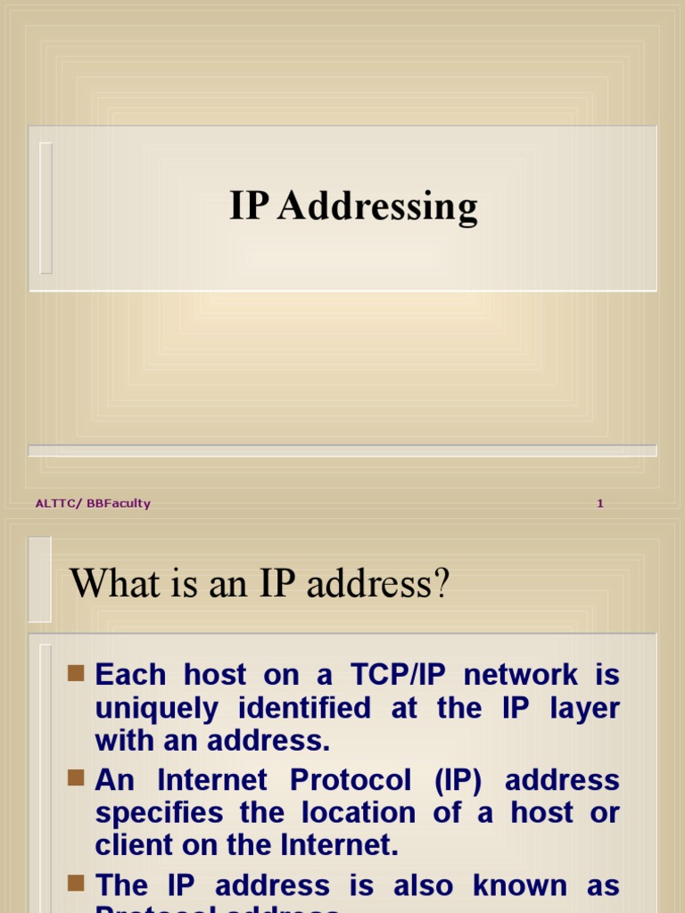 Ip Address | PDF | Ip Address | Network Architecture