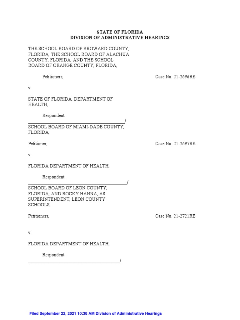 State of Florida Division of Administrative Hearings | PDF ...