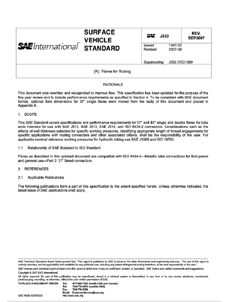 Sae J533-2007 | PDF