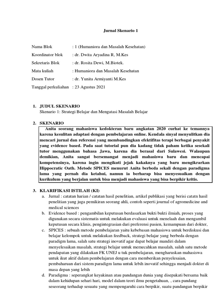 Jurnal Tutorial 1 | PDF