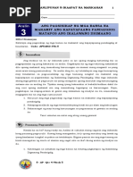 DLL - AP8 - Q4 - M3 - Ang Kapayapaang Pandaigdig at Kaunlaran 2 | PDF