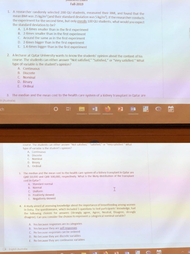 Biostatistics Midterm | PDF