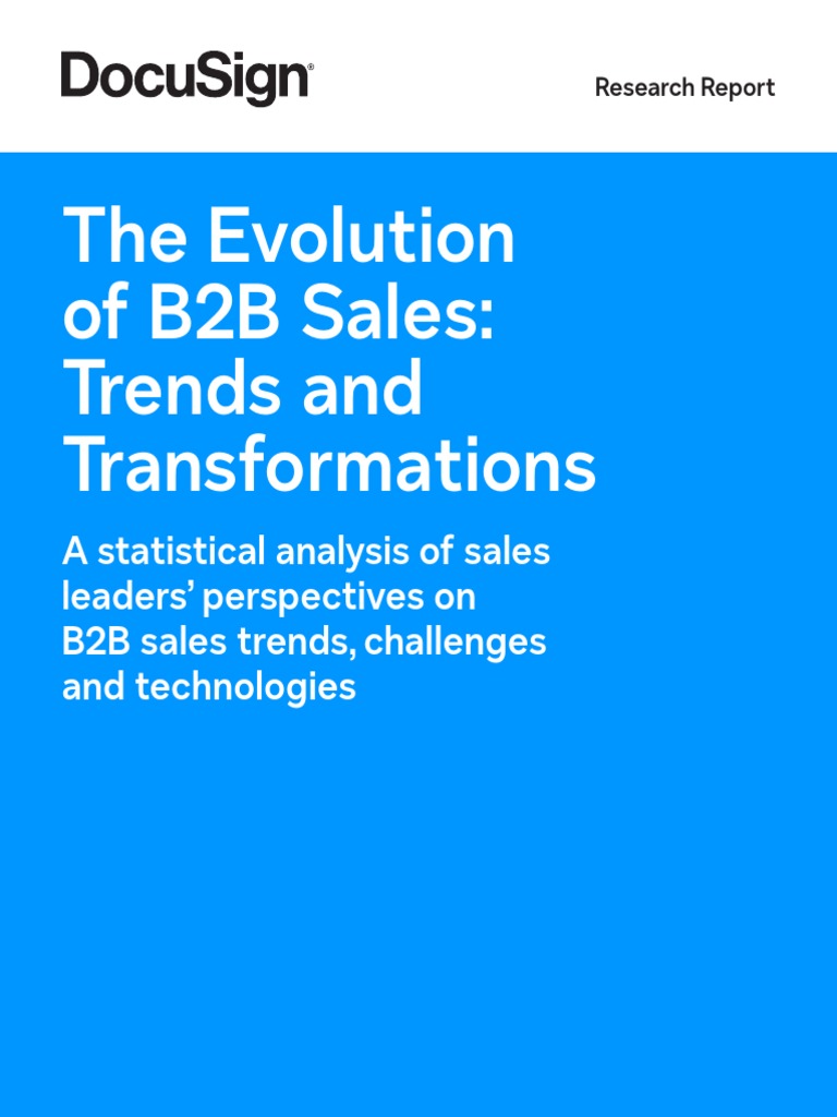 The Evolution of B2B Sales: Trends and Transformations | PDF | Sales ...