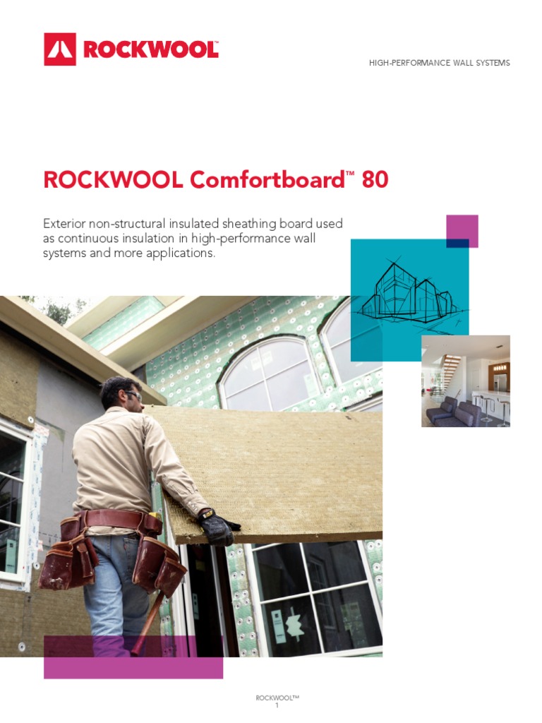 Comfortboard 80 Exterior Non Structural Insulated Sheathing Board | PDF ...