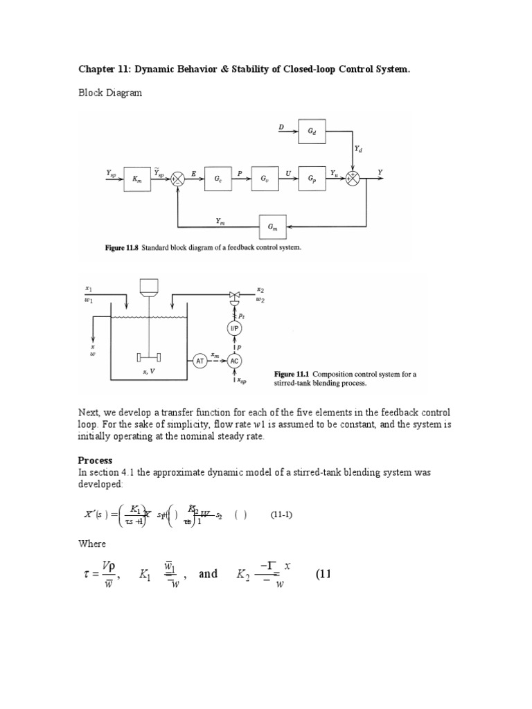 Ch11-Dynamic Behavior & Stability of Closed-Loop Control System. | PDF | Control Theory | Mechanics