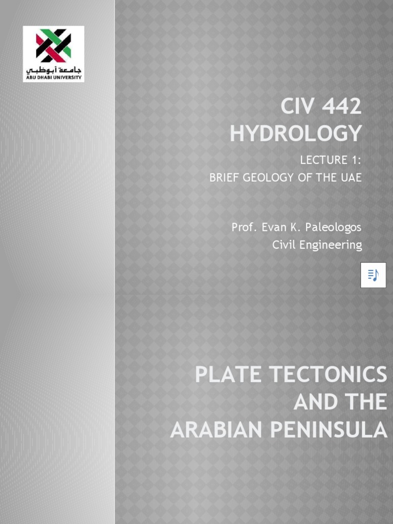 Lecture 1-Intro To Geology of Uae | PDF | Plate Tectonics | Earthquakes