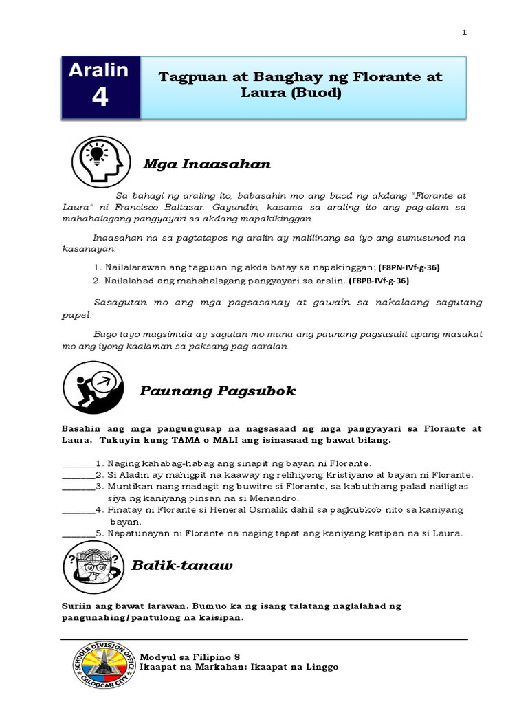 Filipino 8 Q4 Week 4 | PDF