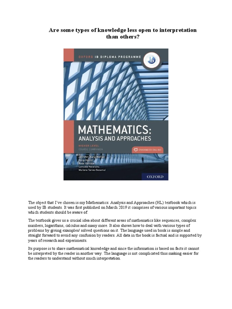 Are Some Types of Knowledge Less Open To Interpretation Than Others | PDF