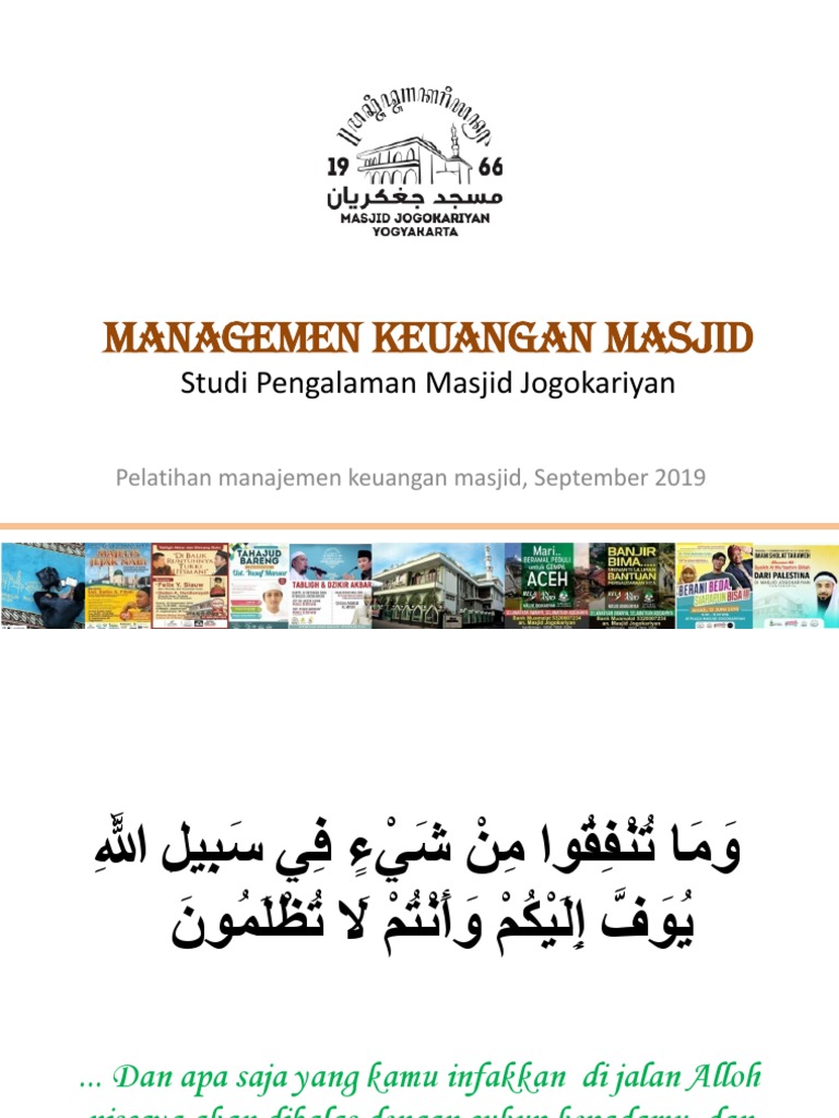 Manajemen Keuangan Masjid Efektif | PDF
