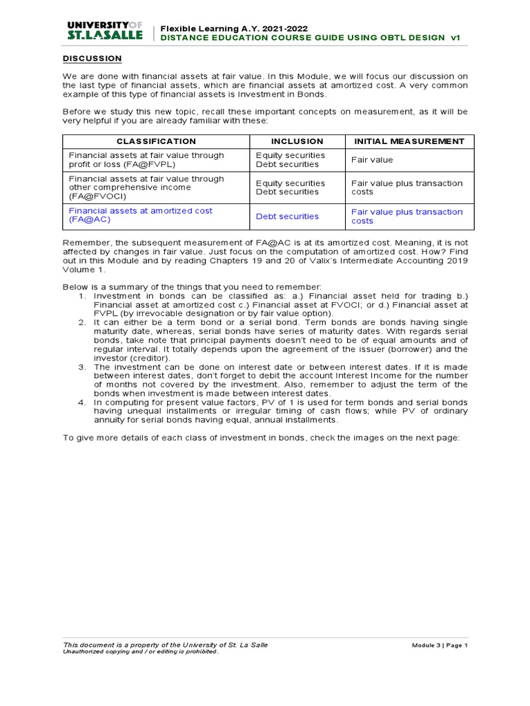 MODULE 3 - Discussion | Download Free PDF | Bonds (Finance) | Debt