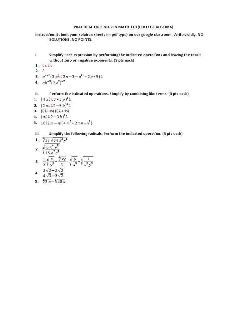Math 113 Practical Quiz 2 Guide | PDF | Computers