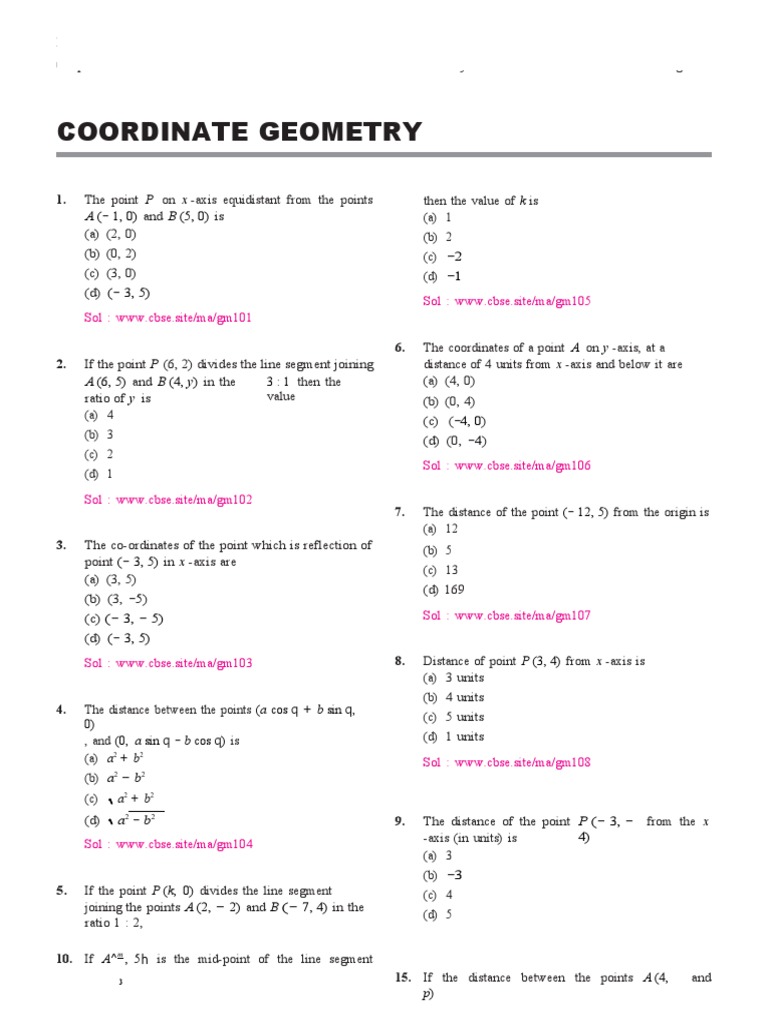 Coordinate Geometry | Download Free PDF | Triangle | Classical Geometry