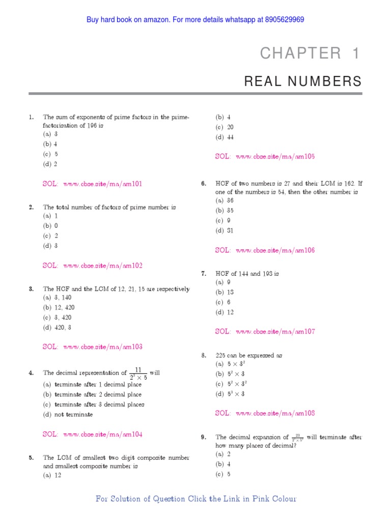 Real Numbers: Buy Hard Book On Amazon. For More Details Whatsapp at ...