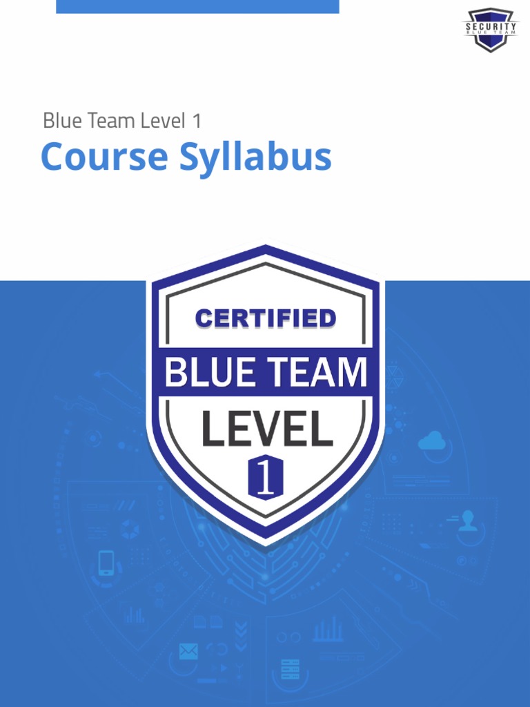 Course Syllabus: Blue Team Level 1 | PDF | Phishing | Digital Forensics