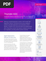A10 Networks – Thunder ADC Data Sheet | PDF | Load Balancing (Computing) | Domain Name System