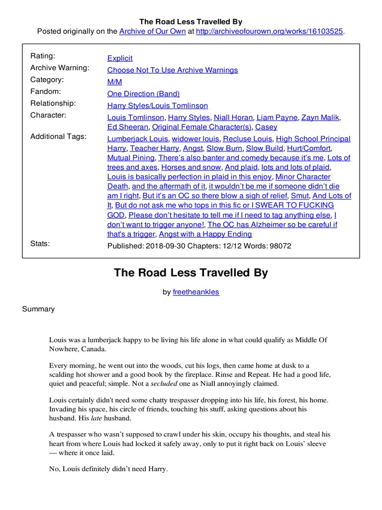 The Road Less Travelled | PDF