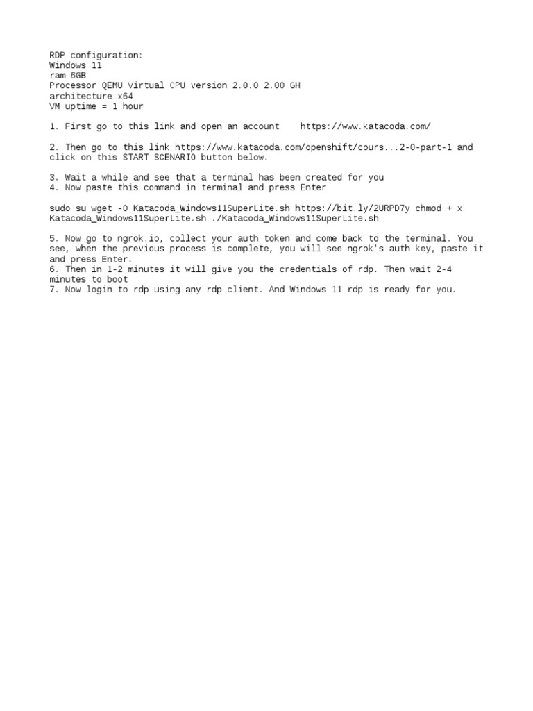 Windows 11 RDP Setup Guide | PDF