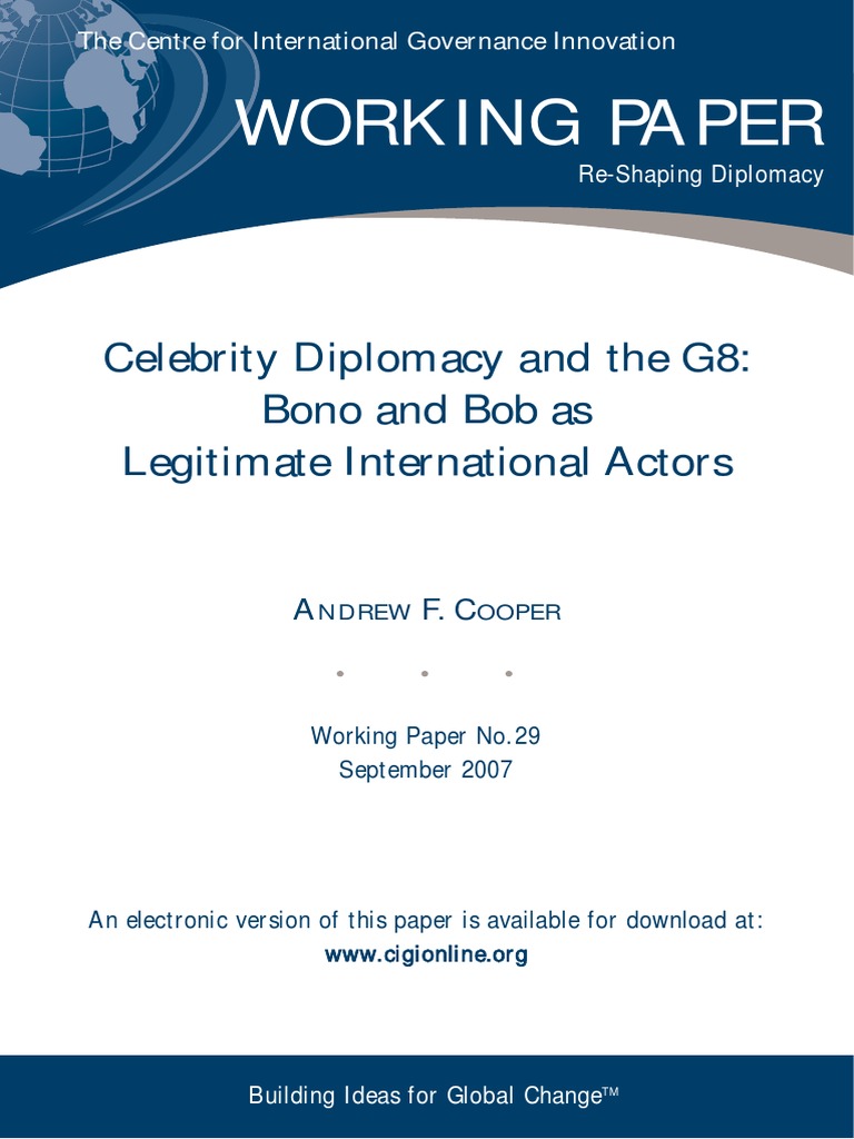 Andrew Cooper - Celebrity Diplomacy and The G8 | PDF | Global ...