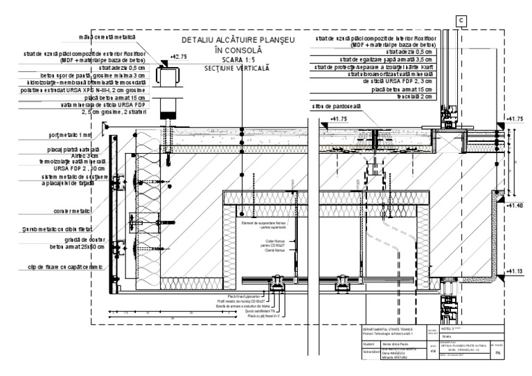 DETALIU Rezolvare Balcon | PDF