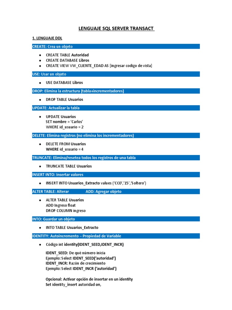 SQL Server | PDF | SQL | Ingeniería de software