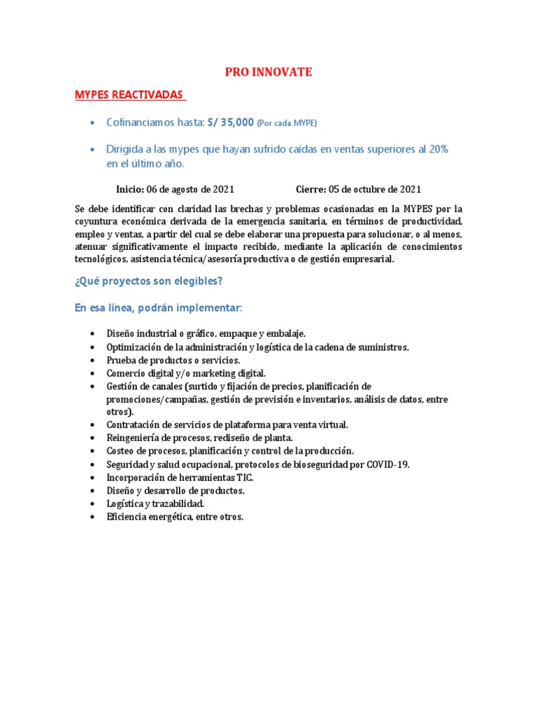 Pro Innovate | Descargar gratis PDF | Economias | Business