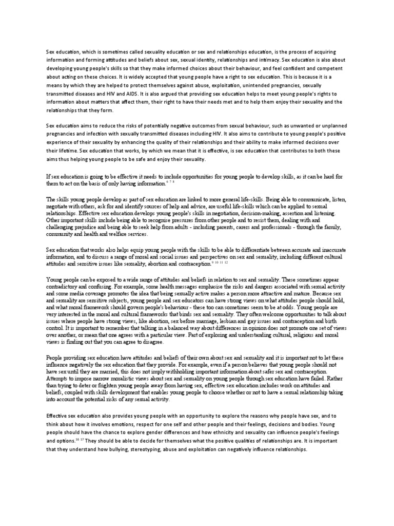 Sex Education Sexual Intercourse Sex Education
