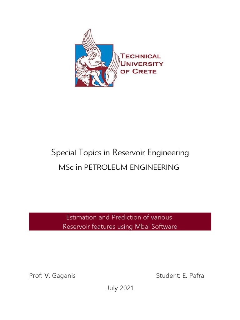 Short Project On MBAl | PDF | Petroleum Reservoir | Permeability (Earth ...