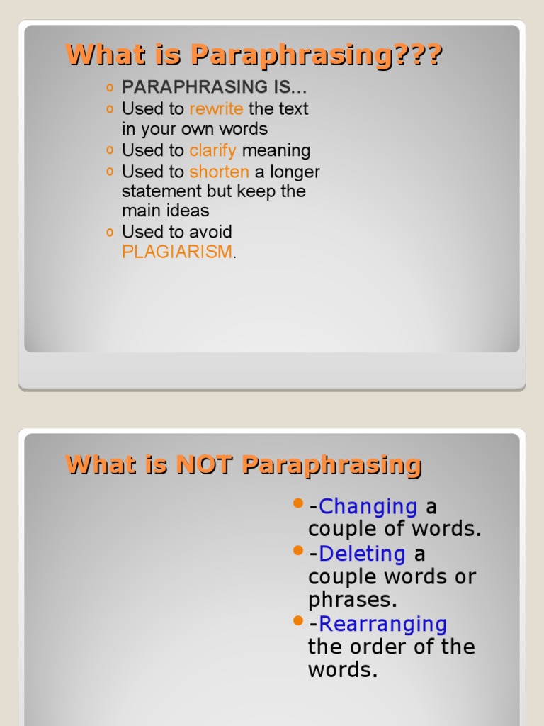 Paraphrasing Lesson | Download Free PDF | Dr. Seuss