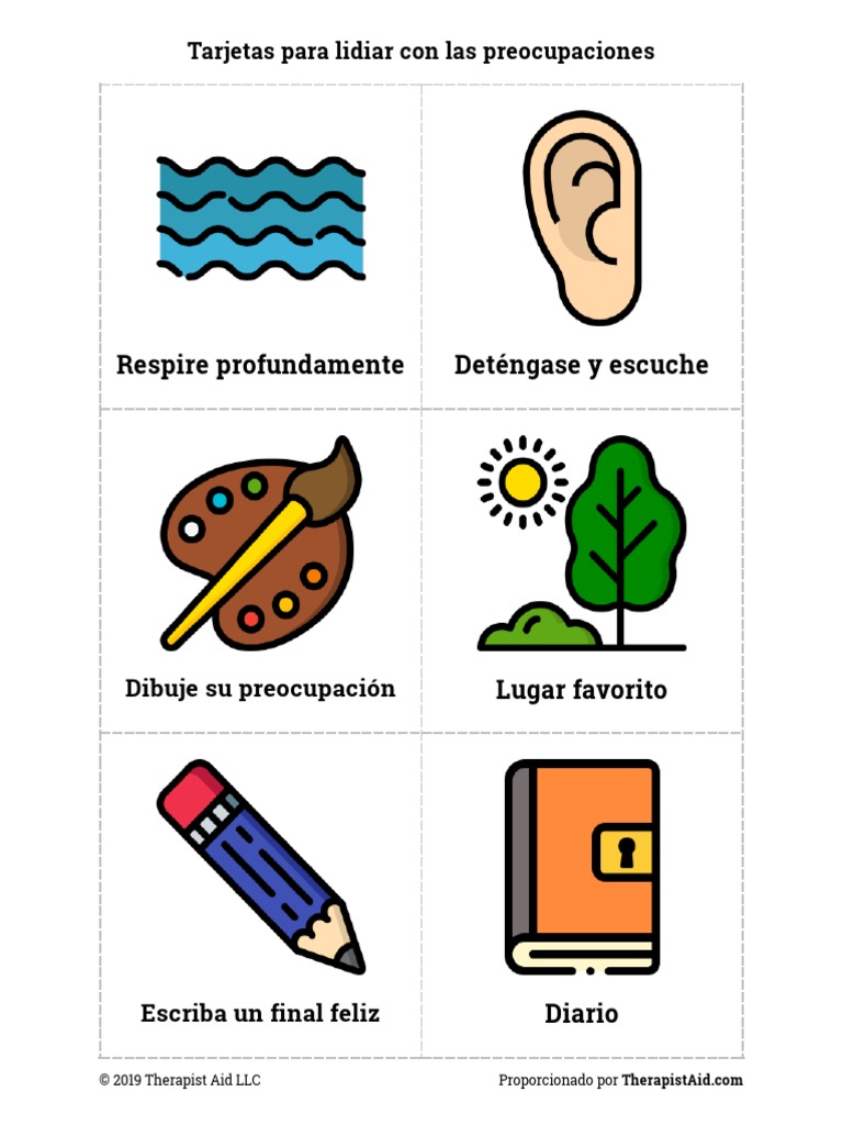 Worry Coping Cards Spanish | PDF
