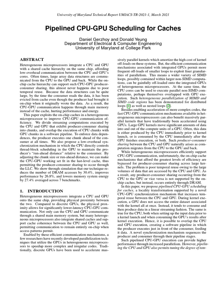 Pipelined CPU GPU | PDF | Central Processing Unit | Cpu Cache