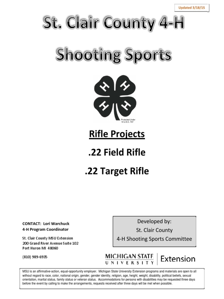 22 Field and Target Rifles Michigan State University | PDF | Gun Barrel ...