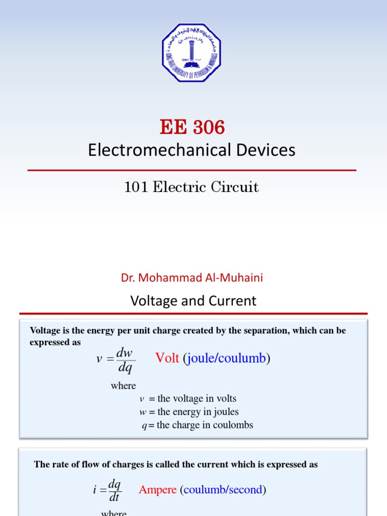 EE360 - Electric Circuit (Basics Needs To Revise For The Course) | PDF | Series And Parallel ...