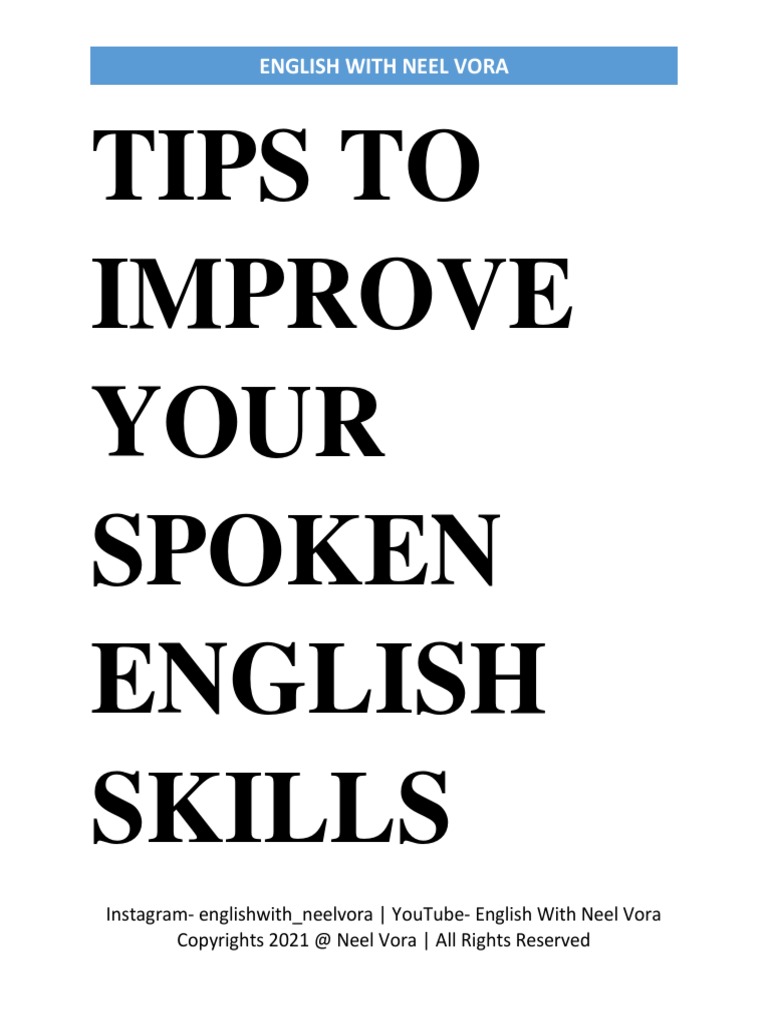 Spoken English Ebook | PDF | English Language | Fluency