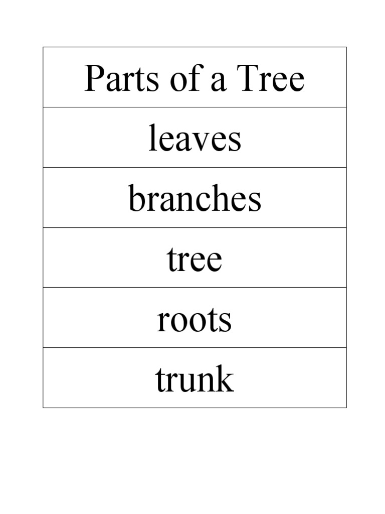 Parts of A Tree | PDF