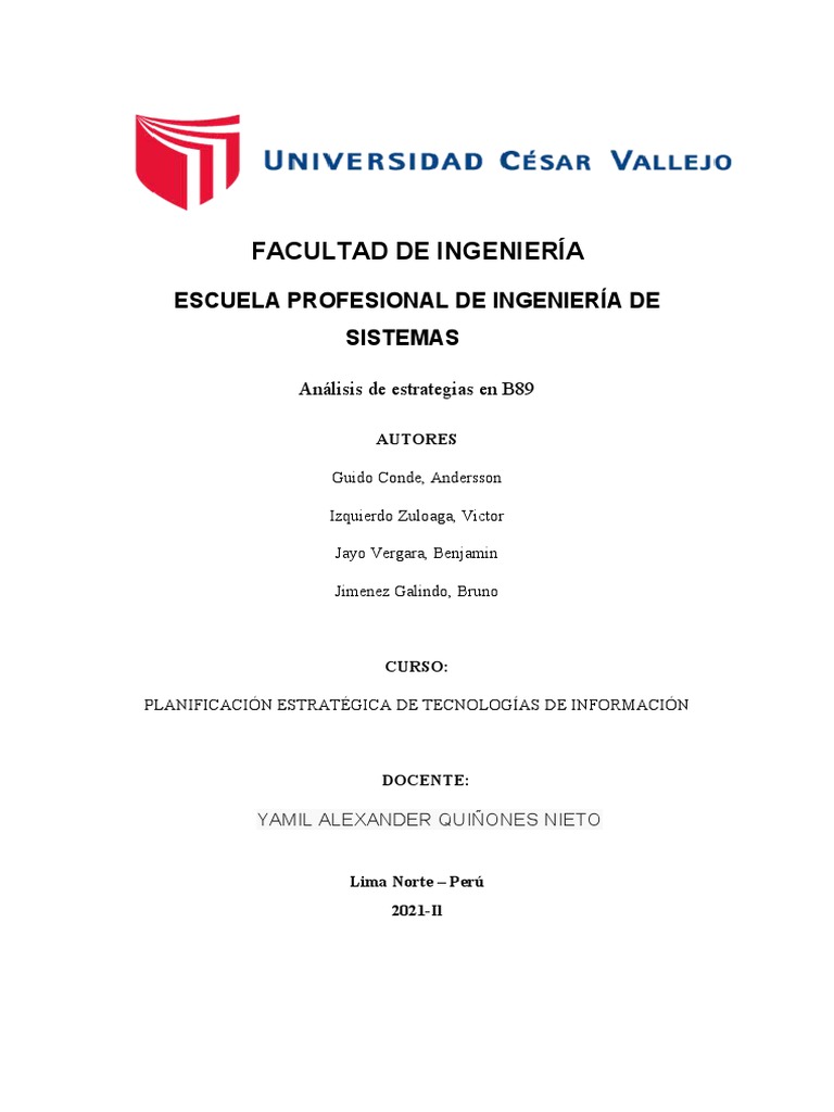 Análisis de Estrategias en B89 - Grupo 04 | PDF | Tarjeta de débito | Tecnología financiera