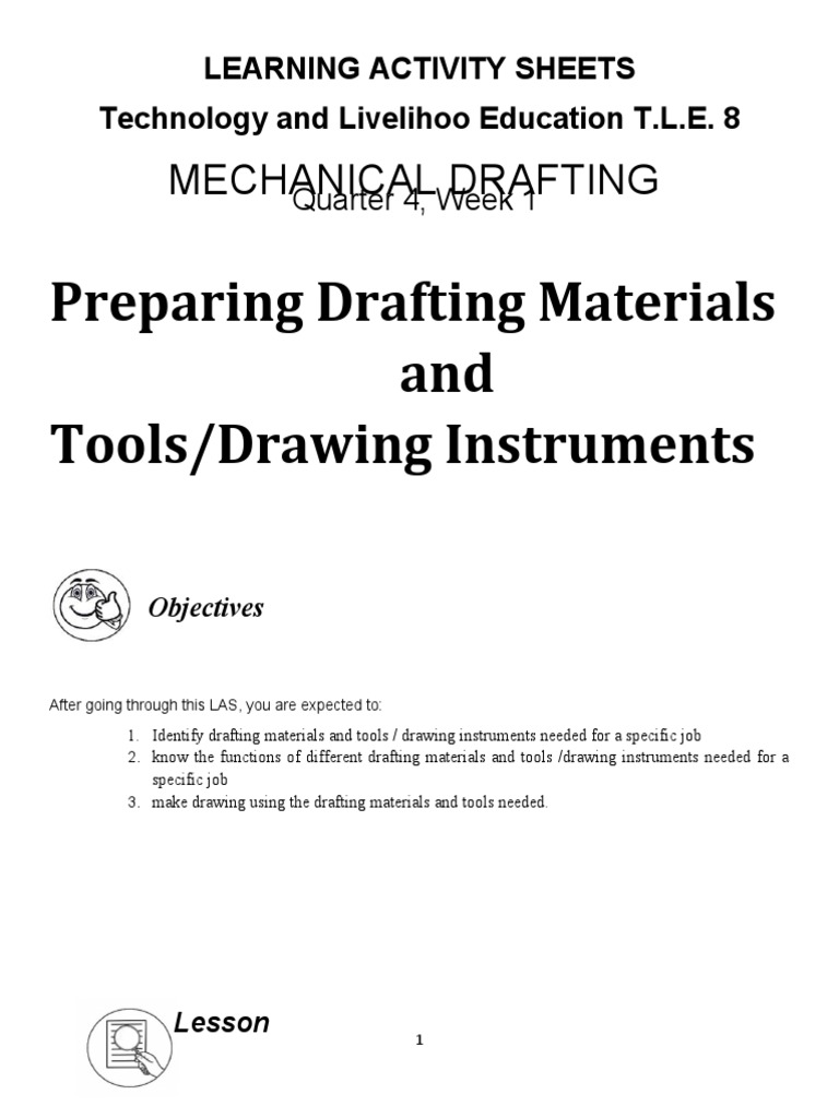 Mechanical Drafting Grade 8 LEARNING ACTIVITY SHEETS | Download Free ...
